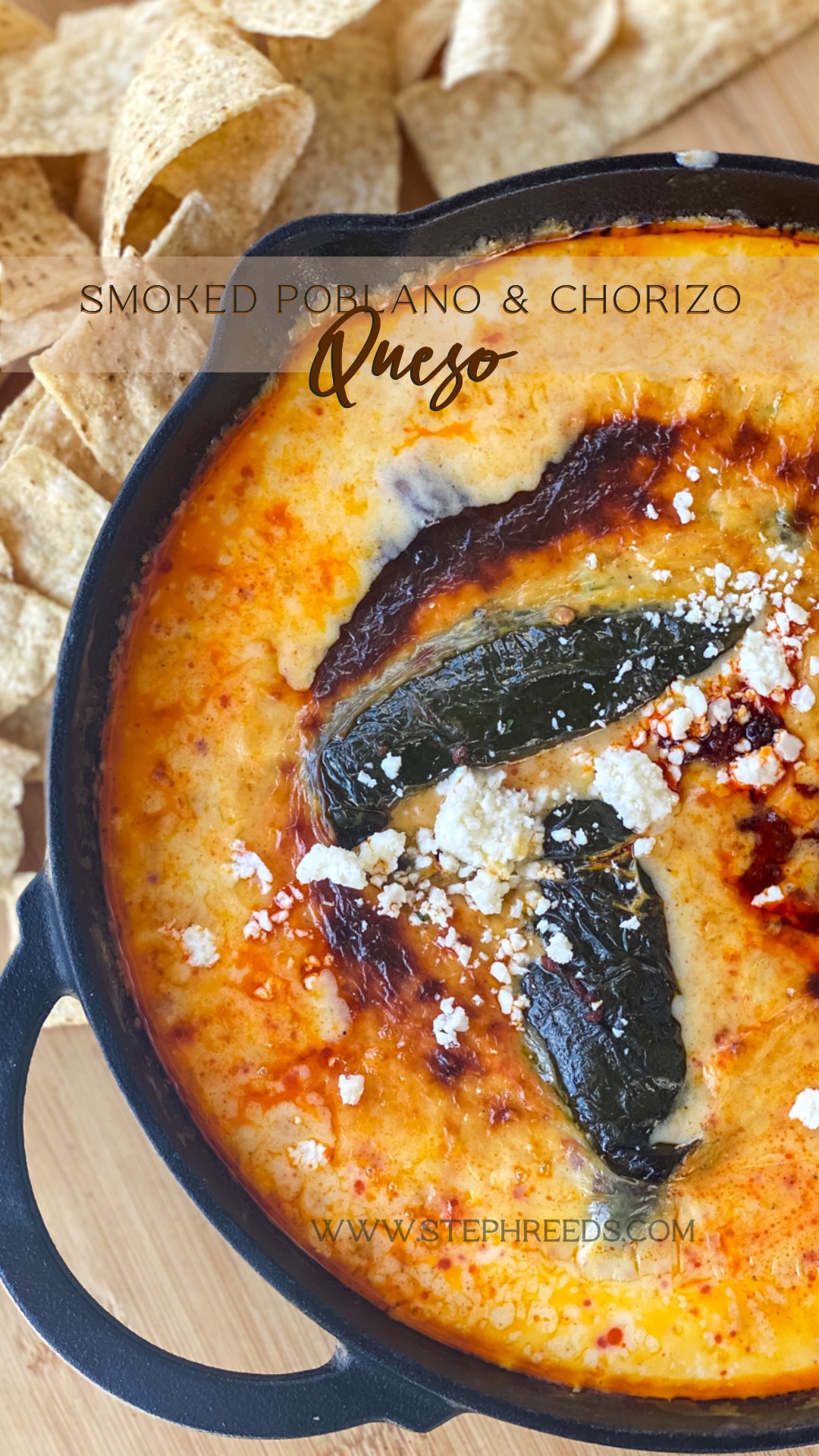 Smoked Poblano & Chorizo Queso – stephreeds
