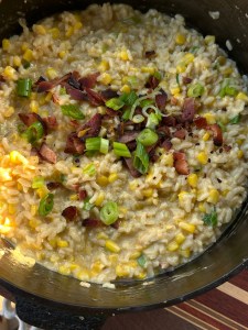 Summer Corn Risotto with Bacon – stephreeds